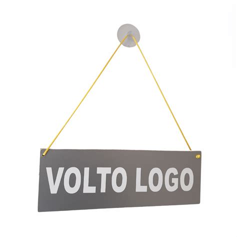 Placa Informativa Aberto Volto Logo Cores Sortidas