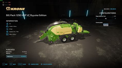 Baler Krone BiG Pack 1290 HDP VC Ryyuka Edition V1 0 FS22 Mod