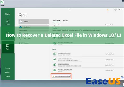 How To Recover A Deleted Excel File In Windows Best Solutions
