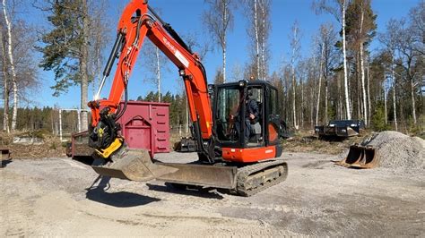 K P Gr Vmaskin Kubota Kx P Klaravik Youtube