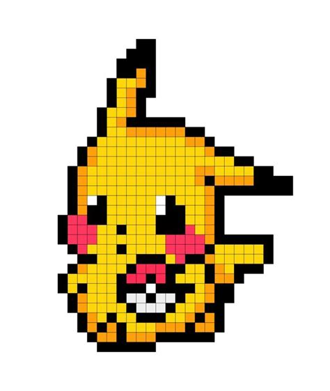 Pikachu Pixel Art Animales faciles de dibujar Dibujos fáciles Punto