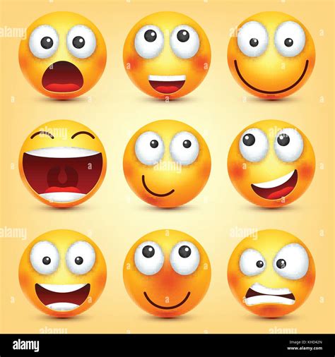 D Smiley Faces Emotion