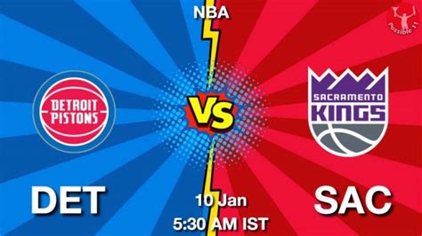 DET Vs SAC Dream11 Team Prediction Fantasy NBA Tips 10 Jan 2024