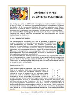 DIFFÉRENTS TYPES DE MATIÈRES PLASTIQUES ac rouen fr diff 201 rents