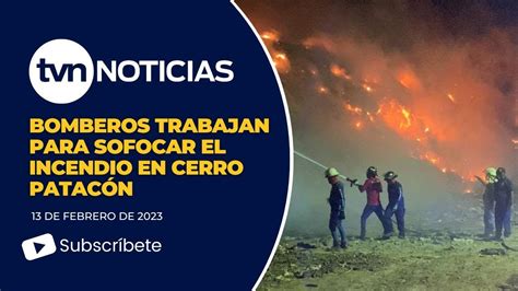 Bomberos trabajan para sofocar el incendio en Cerro Patacón YouTube