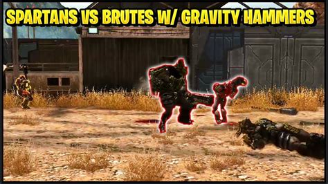 Halo Reach AI Battle SPARTAN HAMMER VS BRUTE HAMMER REACH AI