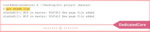 How To Restore A Git Stash
