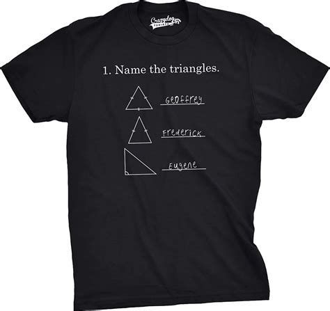 Mens Name The Triangles Funny Math T Shirts Sarcasm Novelty I Love Math