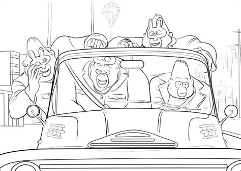Johnny From Sing Movie Coloring Page Free Printable Coloring Pages