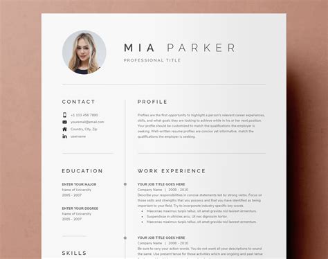 Clean Modern Resume Template