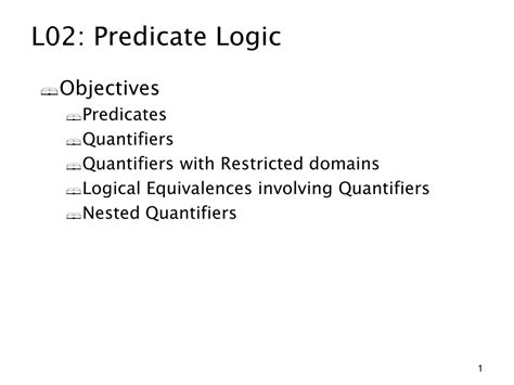 ppt l02 predicate logic powerpoint presentation free download id 8882452
