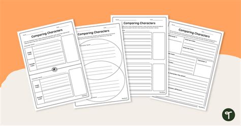 Compare And Contrast Characters Graphic Organizer
