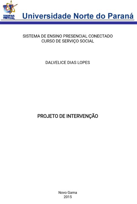 Projeto Social De Intervenção BRAINCP