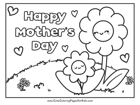 Mother S Day Coloring Pages Free Printables Cute Coloring Pages