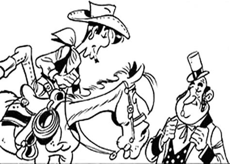 Dessins Gratuits Colorier Coloriage Lucky Luke Imprimer