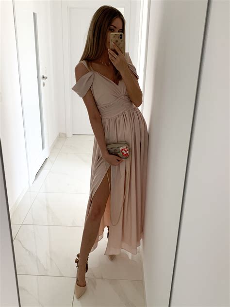 Sukienka Elegancka długa z szyfonu Emma KM315 3 Kartes Moda