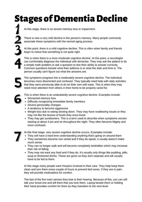 This Infographic Describes The 7 Stages People With Dementia Go Through