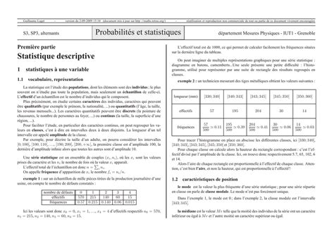 Cours 4 Statistique inférentielle Échantillonnage