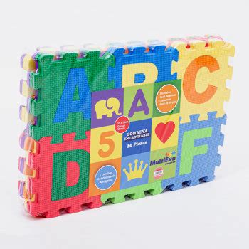 Piso Goma Encastrable X Cm Mm Letras Y Numeros Kit