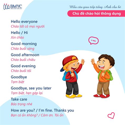 Top 10 chủ đề mẫu câu giao tiếp tiếng Anh cho bé cơ bản nhất