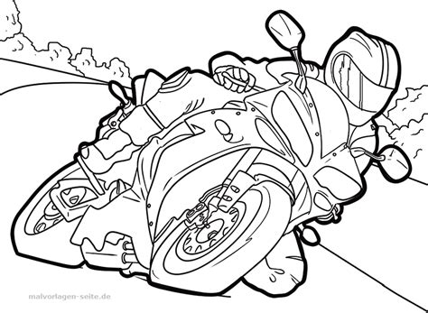 Malvorlage Motorrad Fahrzeuge Kostenlose Ausmalbilder