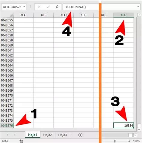 Cuantas Columnas Hay En Excel Image To U