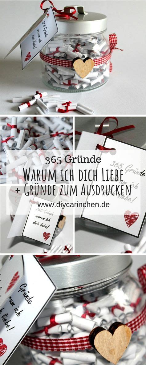 perfekte GeschenkideeDIY 365 Gründe warum ich dich liebeselber