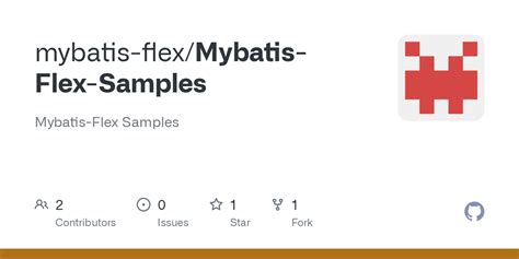 github mybatis flex mybatis flex samples mybatis flex samples