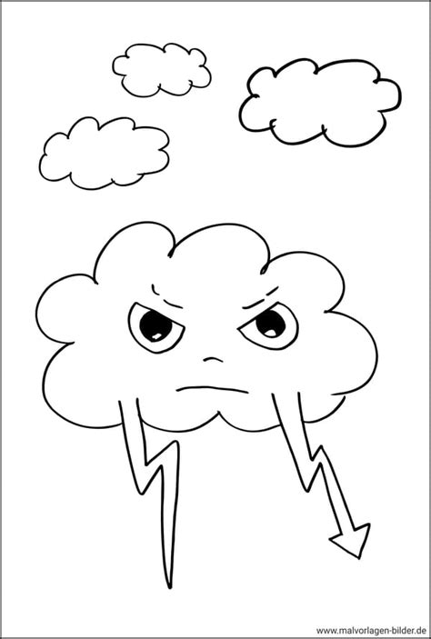 Gewitterwolke Ausmalbild Zum Ausdrucken The Best Porn Website