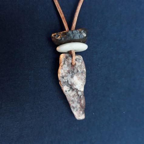 Sea Stone Necklace Etsy