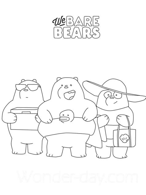 We Bare Bears Coloring Pages