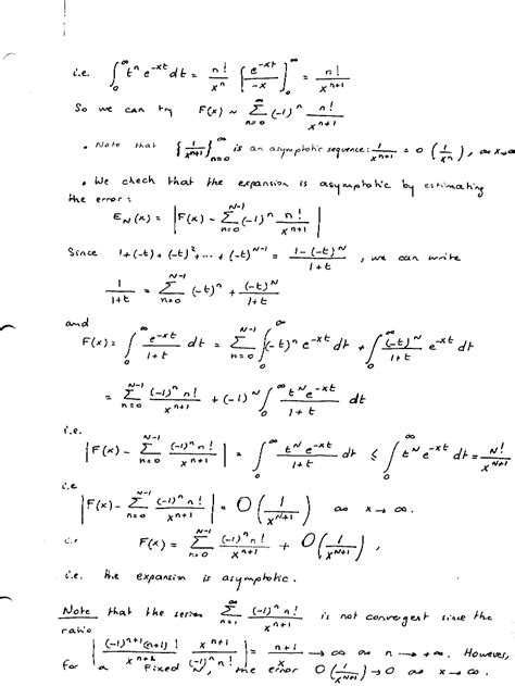 math 583 b elementary asymptotics asymptotic expansion of integrals