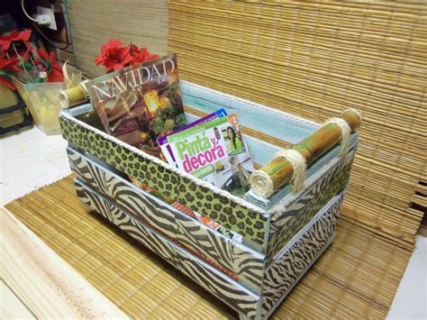Cajón revistero Cajones de fruta Caja de frutas decoradas Cajas de