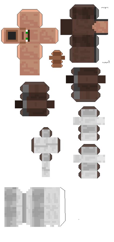 Minecraft Papercraft Villager Priest