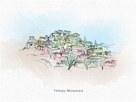 Thiksay Monastery By Vivek Kale On Dribbble