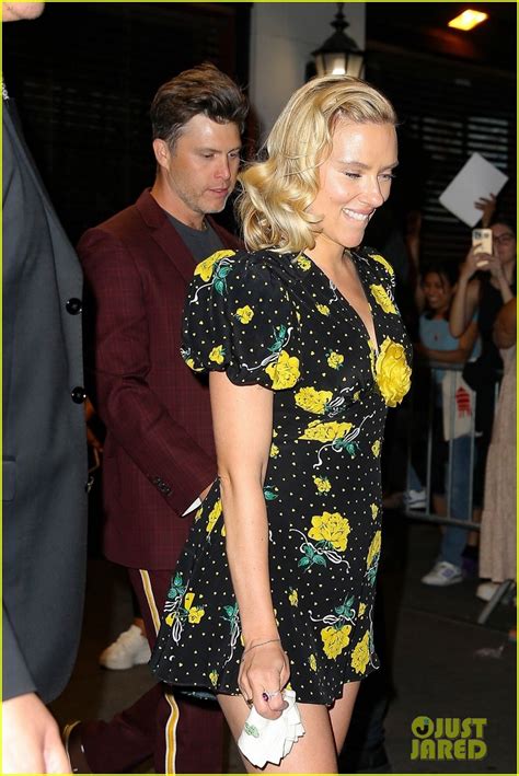 Scarlett Johansson Colin Jost Hold Hands Leaving Asteroid City