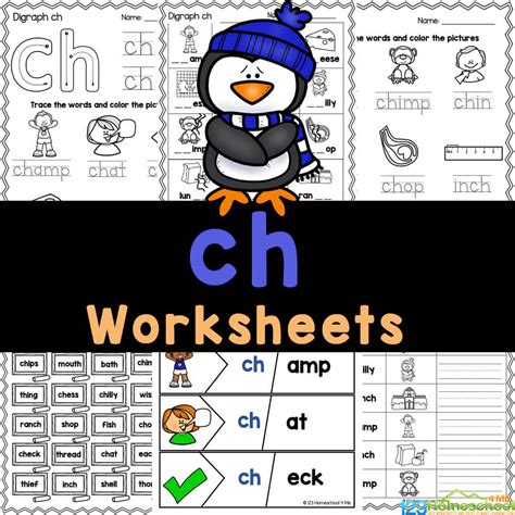 FREE Printable CH Sound Words Worksheets