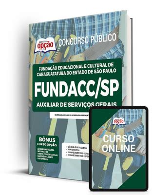 Apostila FUNDACC Auxiliar de Serviços Gerais 2022 Download Apostila