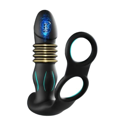 Vibrador Prostatico Masajeador De Prostata Con Anillo Retardante 10