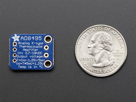 Analog Output K Type Thermocouple Amplifier AD8495 Breakout