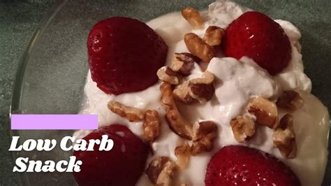 Low Carb Dessert Yogurt Healthy Snack YouTube