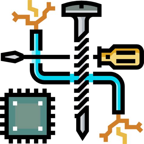 Components Detailed Straight Lineal Color Icon