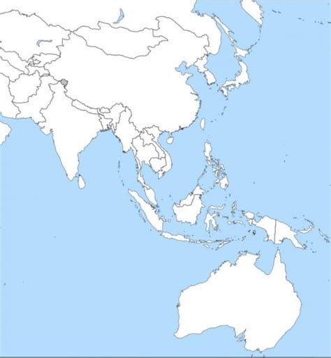Blank Pacific Rim Map