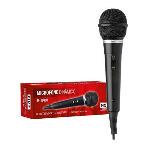 MICROFONE DINAMICO MXT M 1800B MR Electron