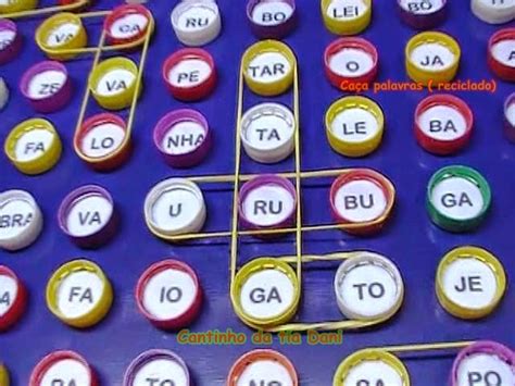 Aprendendo Palavras Tampinhas De Garrafa Atividades Escolares