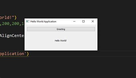 python using pyqt5 to make a button to print hello world