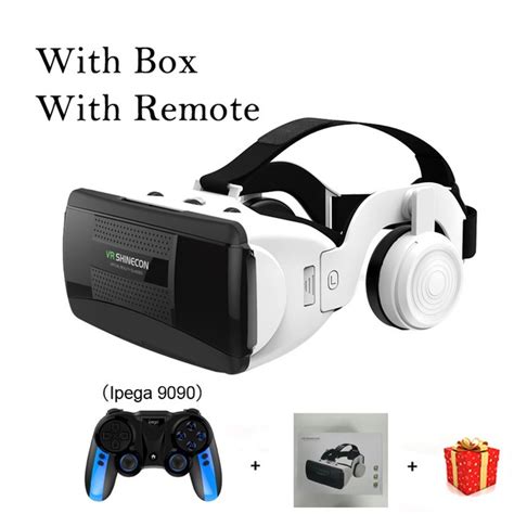 Shinecon capacete 3d vr óculos de realidade virtual fone de ouvido pôr