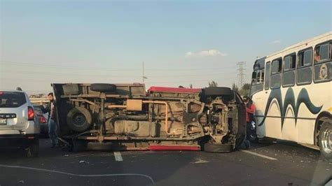La Jornada Accidente en la México Pachuca deja 14 lesionados