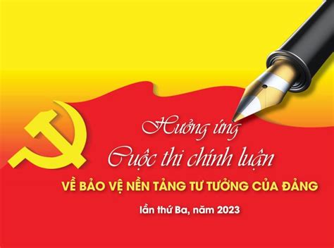 triển khai Cuộc thi chính luận về bảo vệ nền tảng tư tưởng của Đảng lần