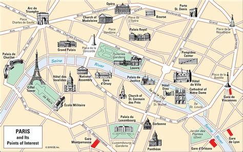 Paris Map Paris Landmarks Paris Map Tourist Map